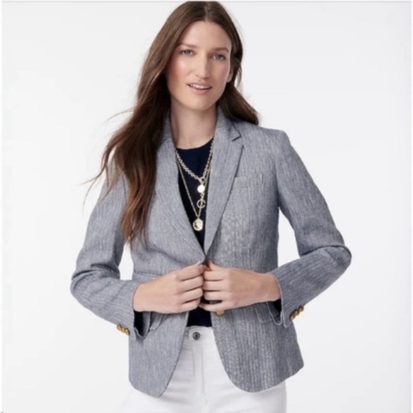 J Crew Herringbone Blazer